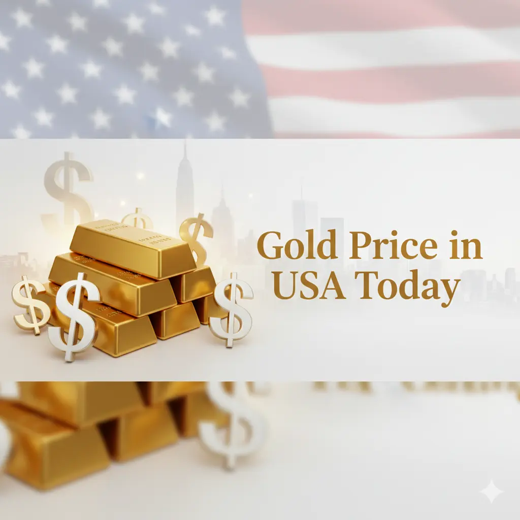 Gold Price In USA Today | 24K & 22K Rates Per Gram/Ounce